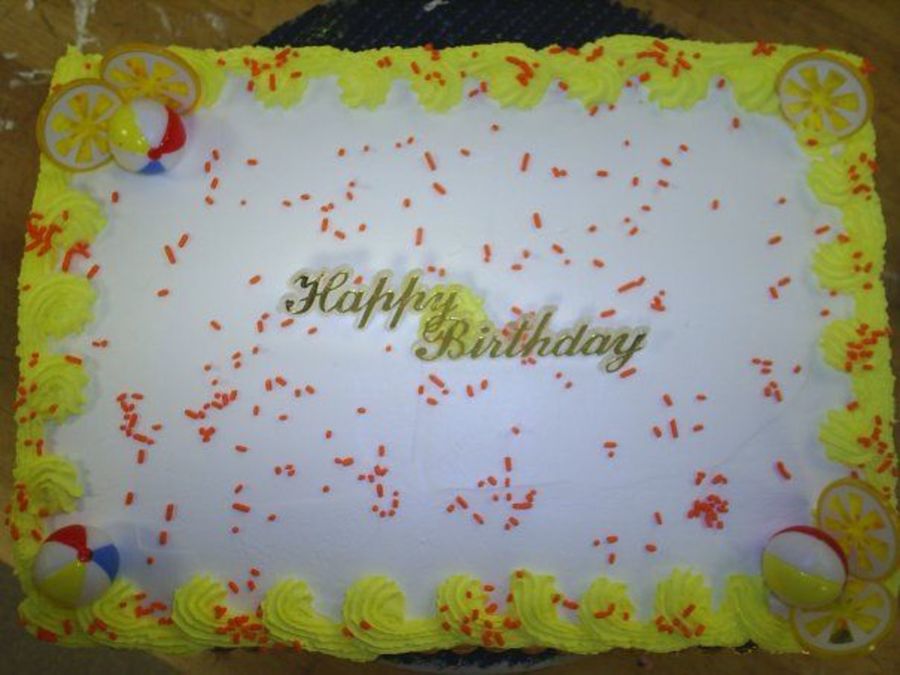 Summertime Fun Cake - CakeCentral.com