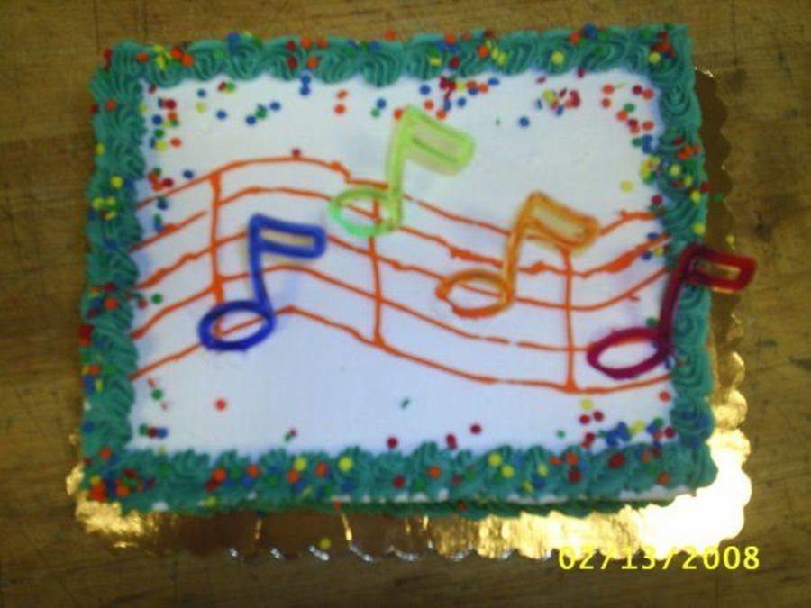 Music Note Cake - CakeCentral.com