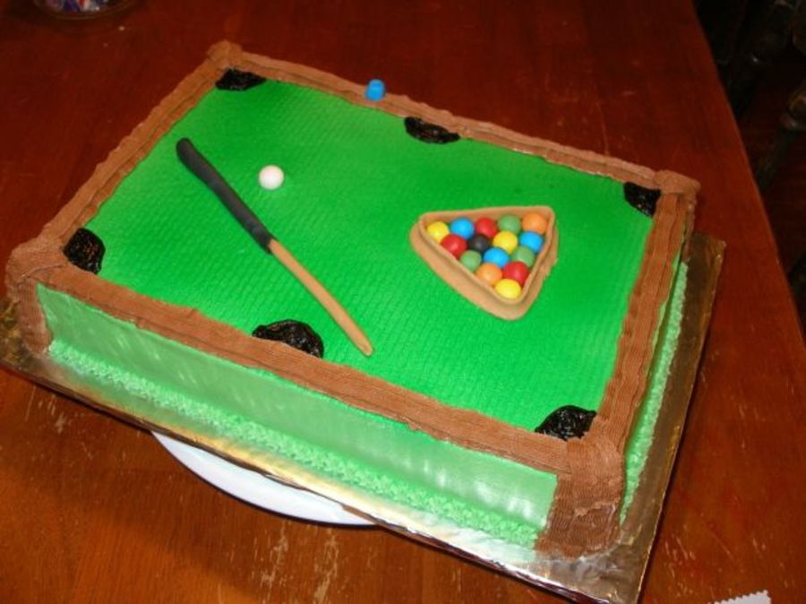 Pool Table Cake - CakeCentral.com