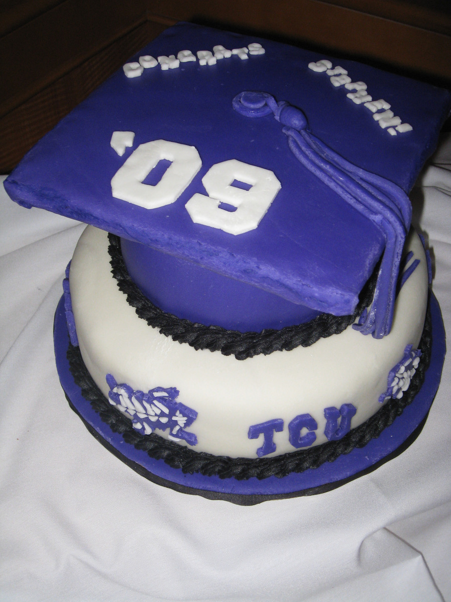 Tcu Frogs Graduation Cake - CakeCentral.com