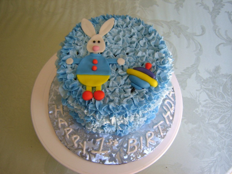 Hopla Bunny, First Birthday Cake - CakeCentral.com