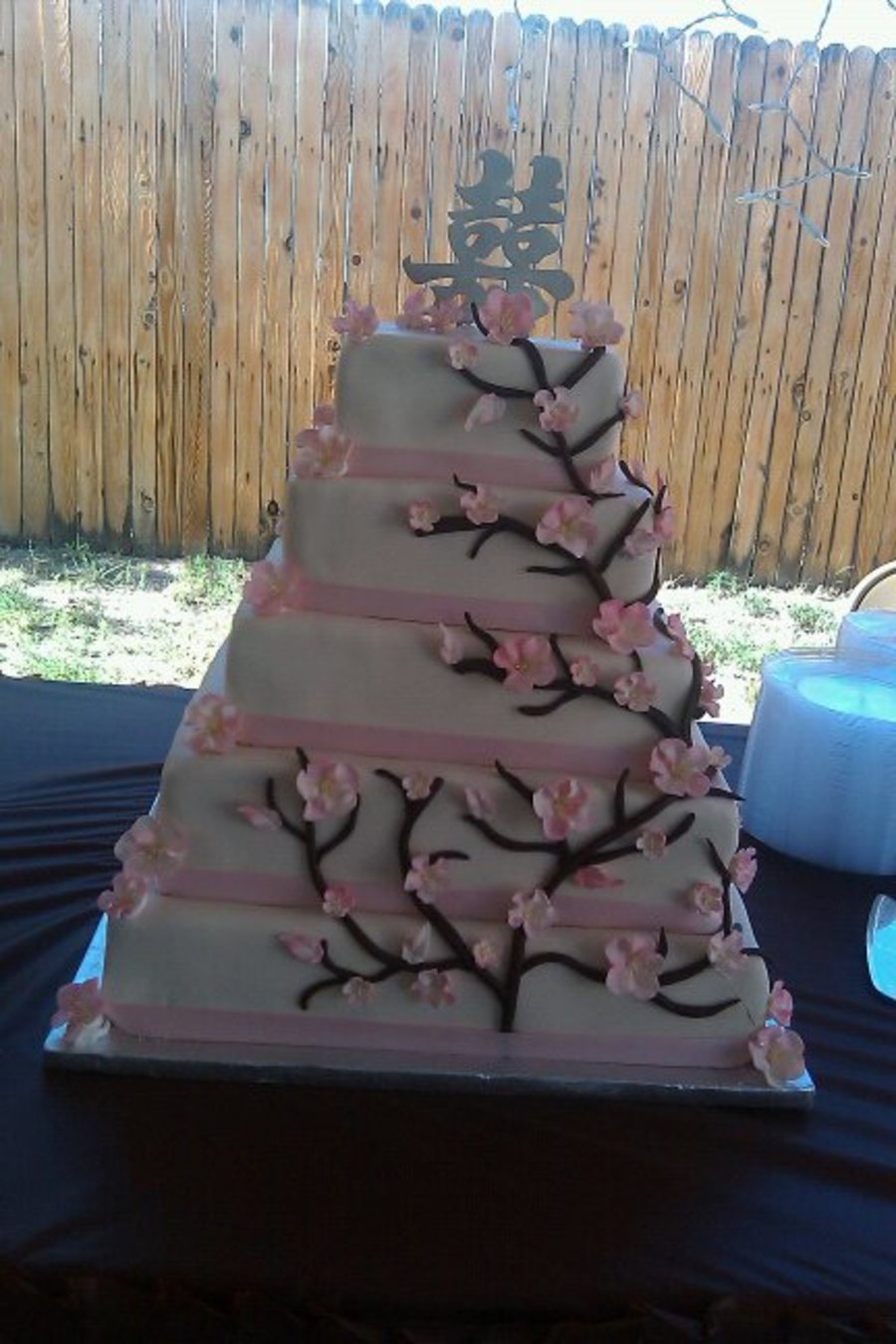 Cherry Blossom Square - CakeCentral.com