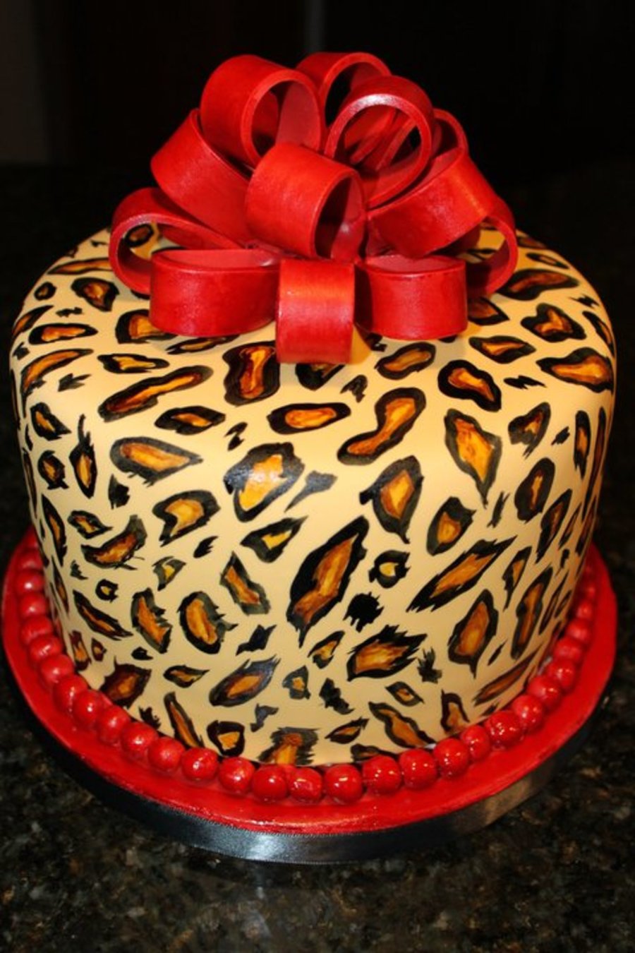 Leopard Cake - CakeCentral.com