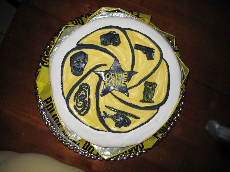Crime Scene Cake - CakeCentral.com