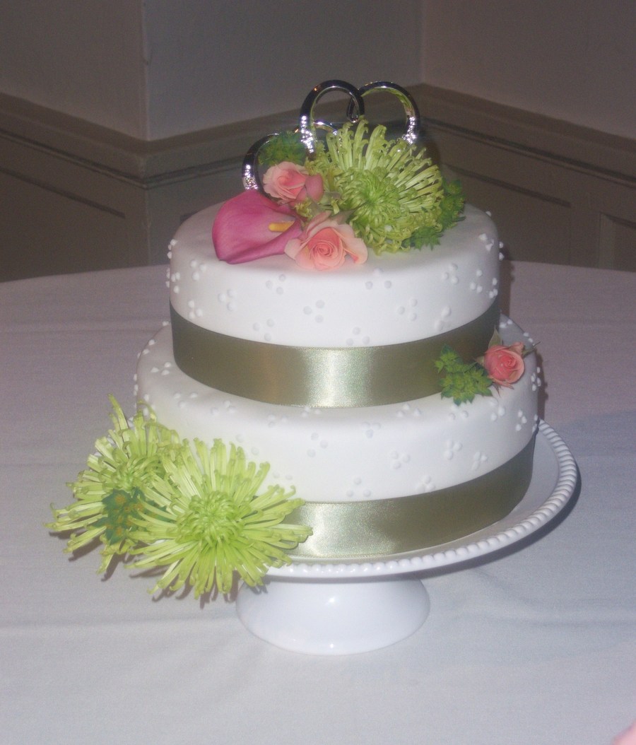 Simple Wedding Cake - CakeCentral.com