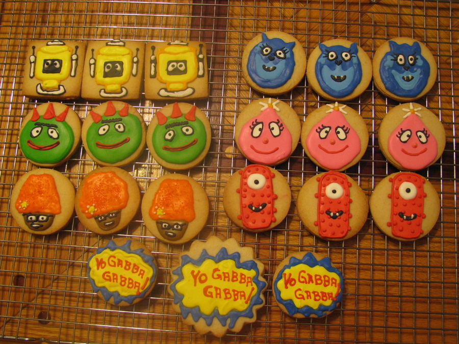 Yo Gabba Gabba Cookies - CakeCentral.com