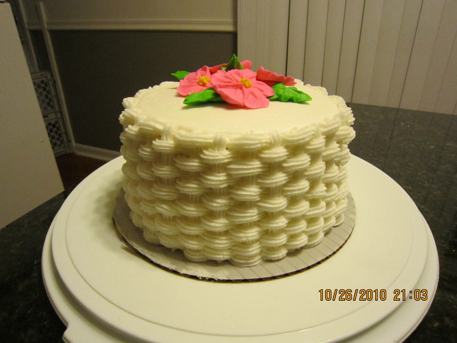 Basketweave Cake - CakeCentral.com