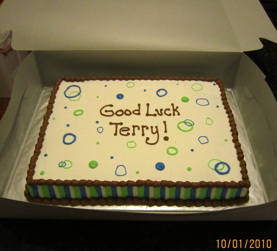 Good Luck Sheet Cake - CakeCentral.com