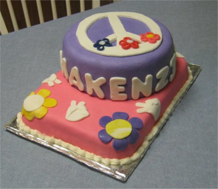 Peace Sign Cake - CakeCentral.com