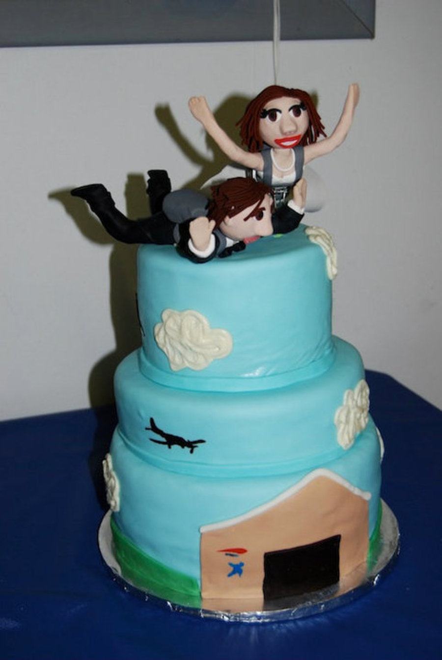 Skydiving Cake - CakeCentral.com