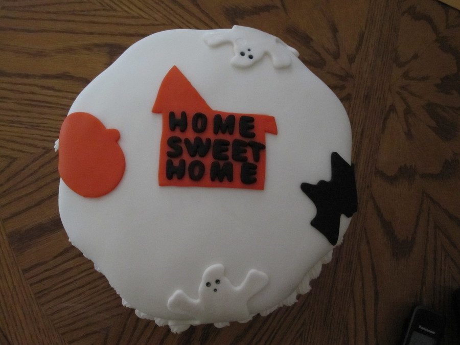 House Warming Cake/halloween - CakeCentral.com