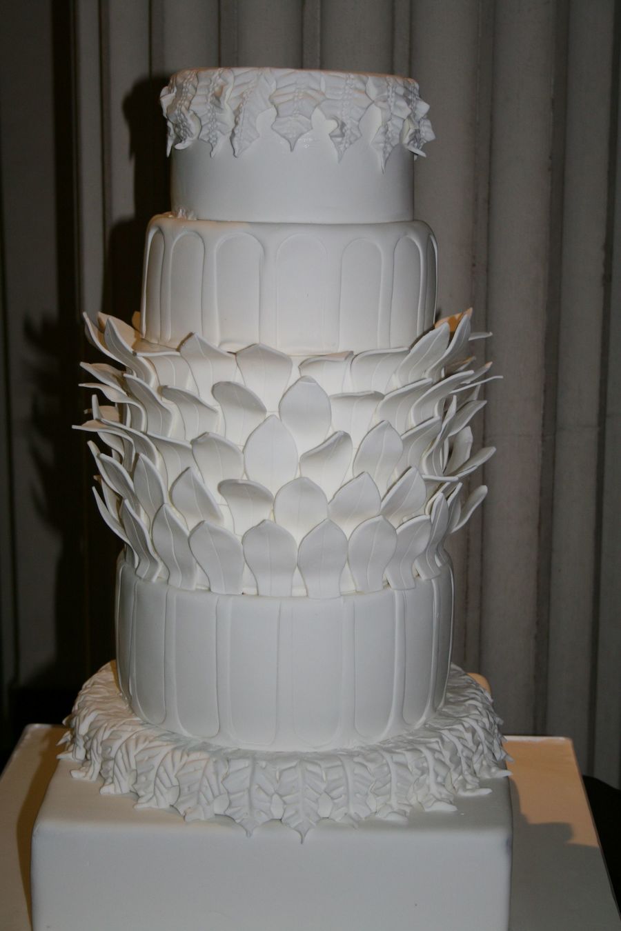 Column Wedding Cake - CakeCentral.com