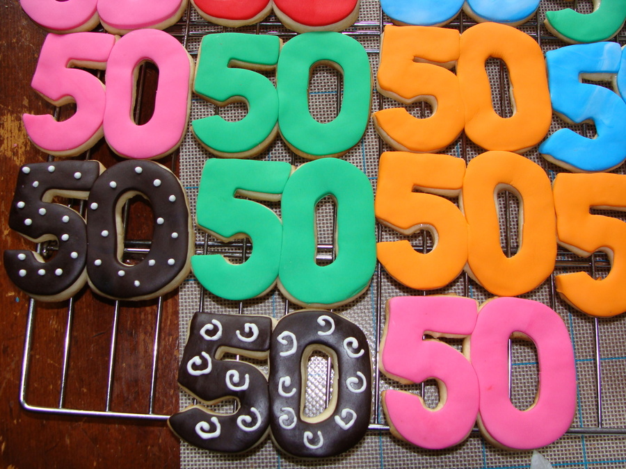 50Th Birthday Cookies - CakeCentral.com
