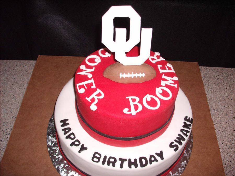 Ou Boomer Sooner Birthday Cake - CakeCentral.com