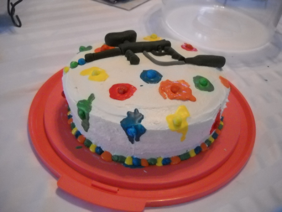 Paintball Cake - CakeCentral.com