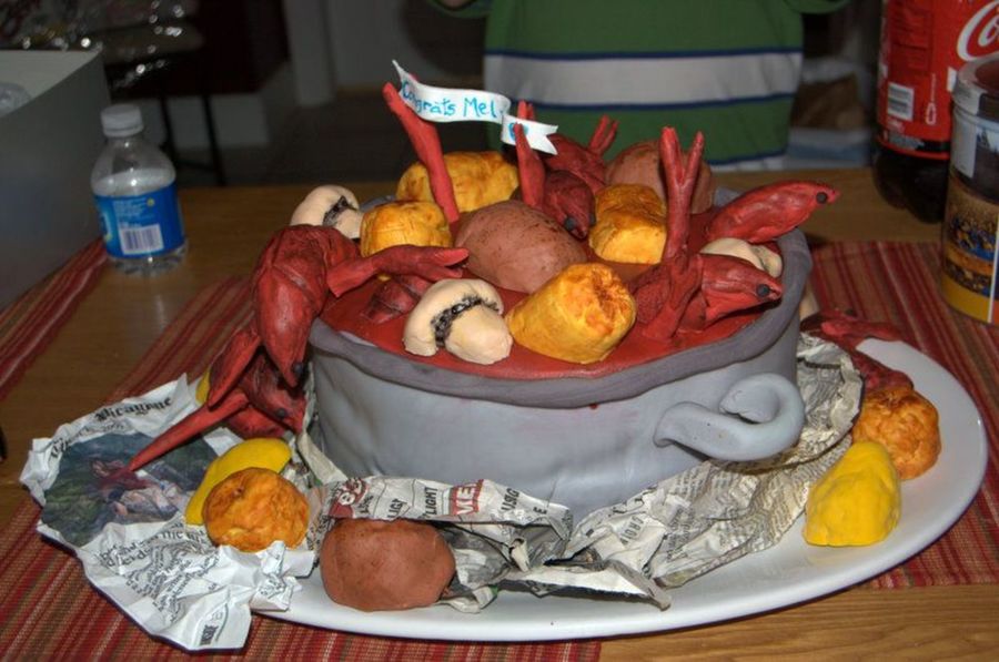 Crawfish Boil Cake - CakeCentral.com