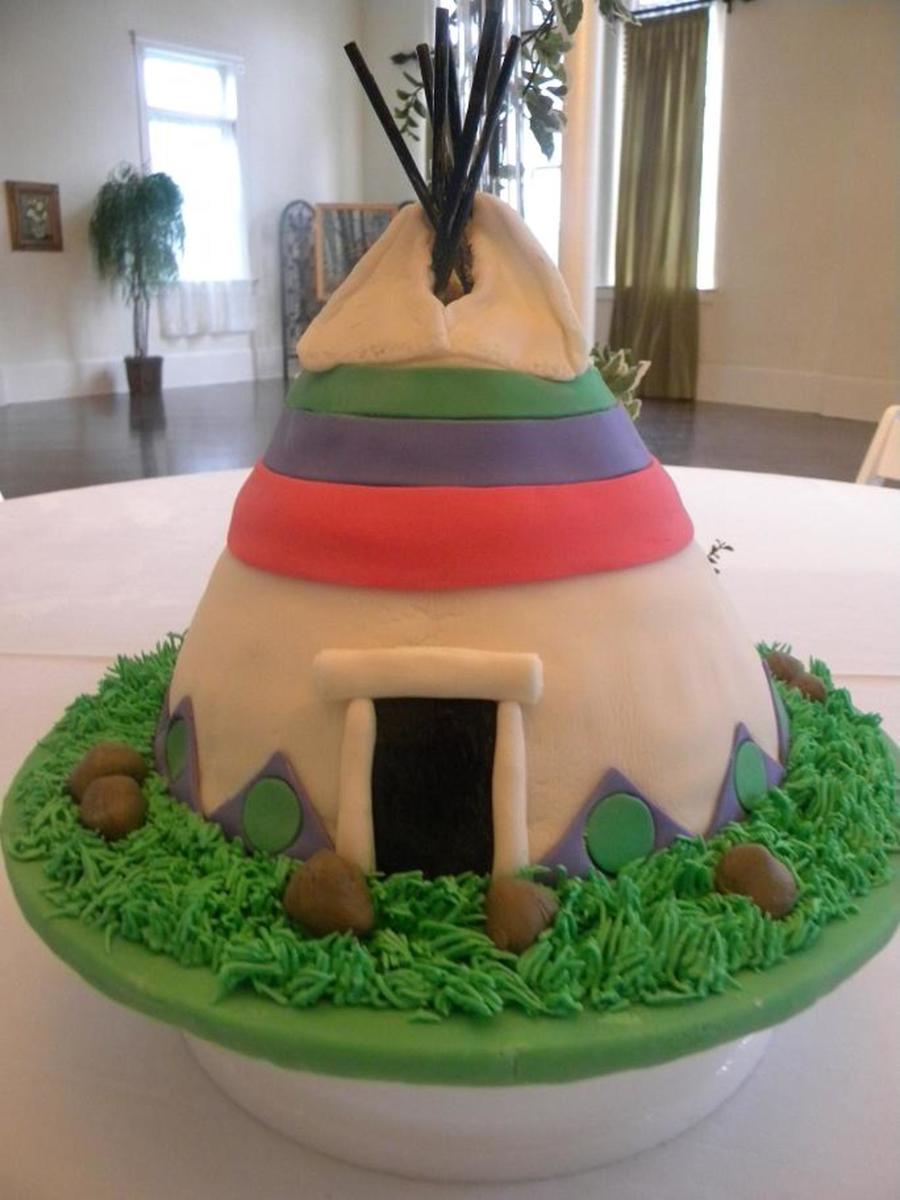 Teepee Birthday Cake - CakeCentral.com