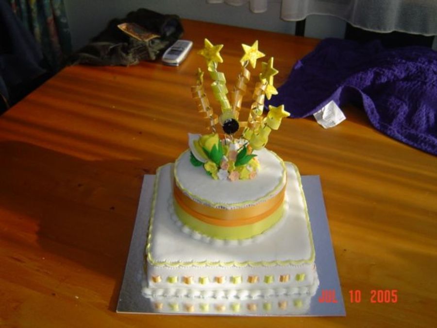 Practice Cake For Ribbon Work And Crimping - CakeCentral.com