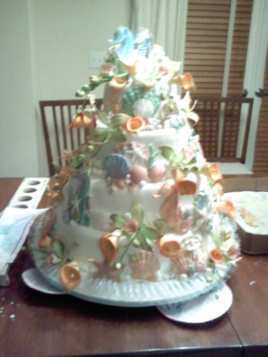 Florida Keys Wedding Cake - CakeCentral.com