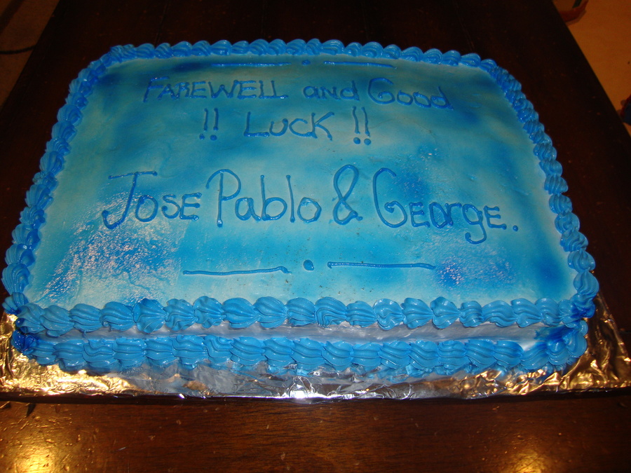 Bye, Bye Good Luck Cake!!!!! - CakeCentral.com