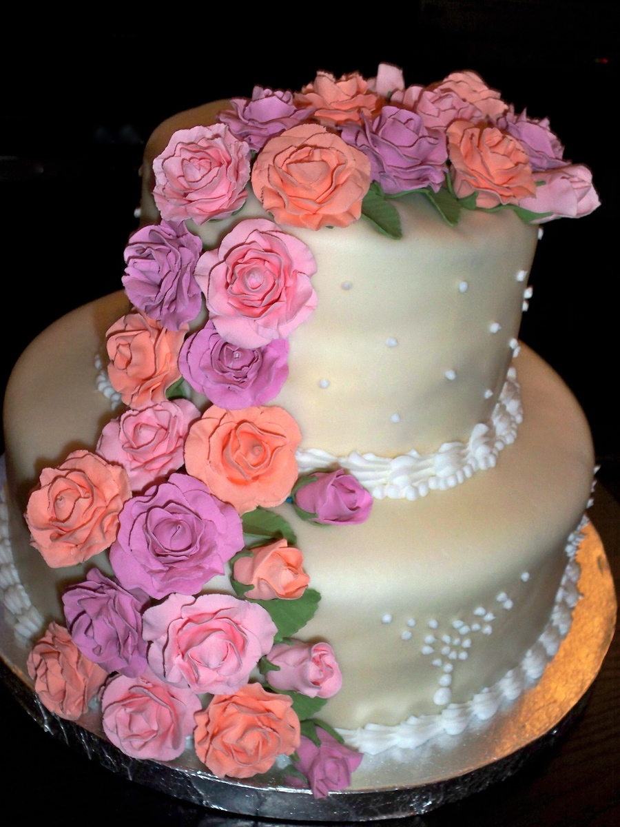Cascading Roses - CakeCentral.com