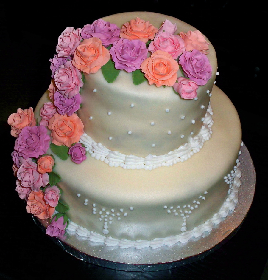 Cascading Roses - CakeCentral.com