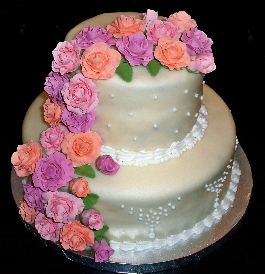 Cascading Roses - CakeCentral.com
