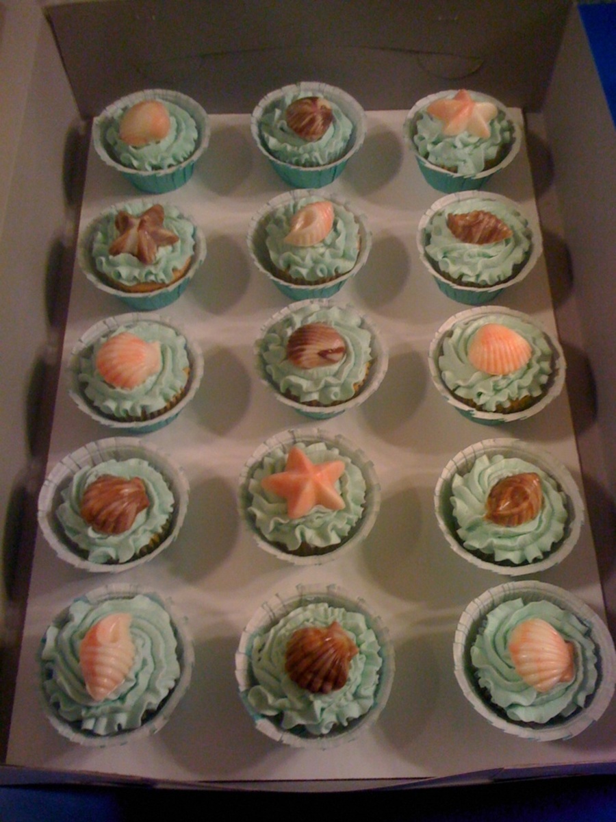 Seashell Cupcakes - CakeCentral.com