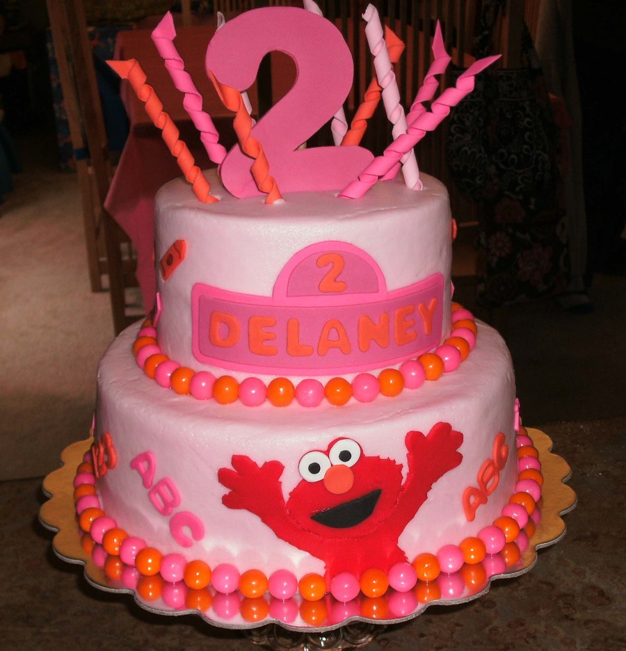 Pink Elmo Cake - CakeCentral.com