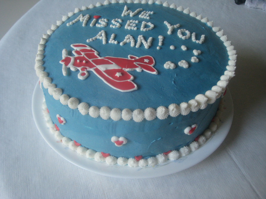 Biplane Skywriter - CakeCentral.com