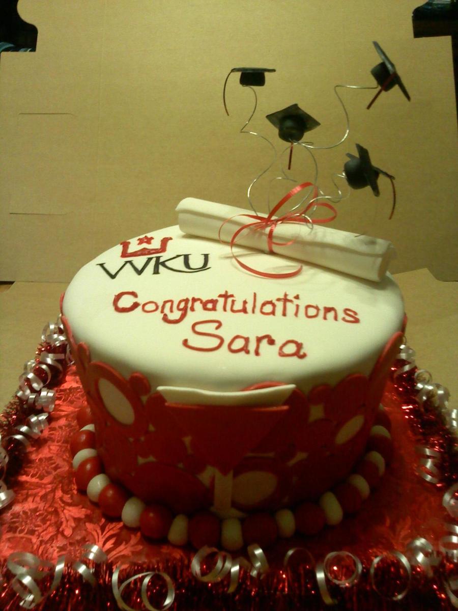 Wku Graduation Cake - CakeCentral.com