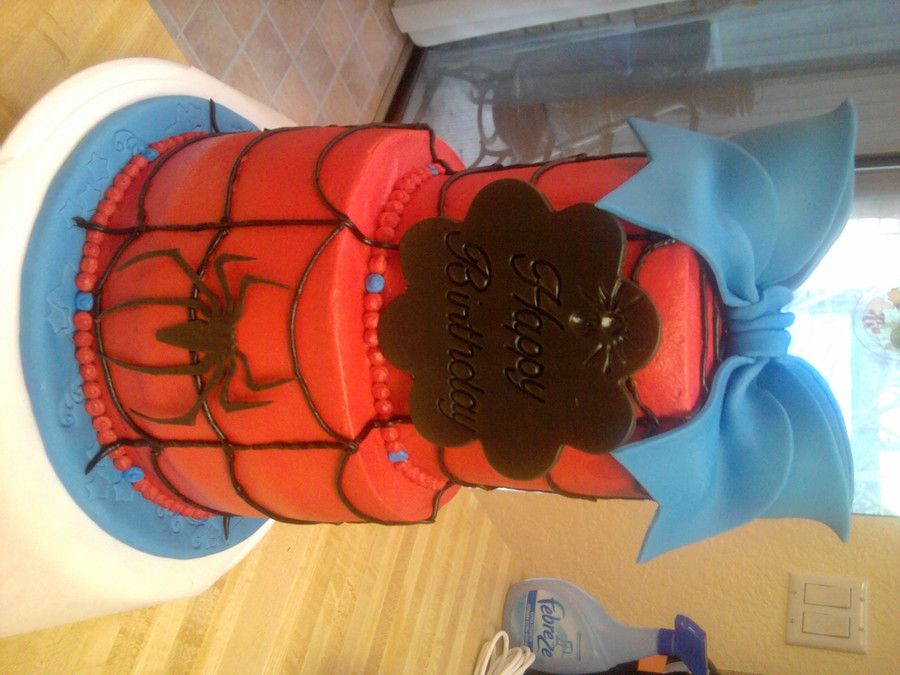 Spiderman For A Girl - CakeCentral.com