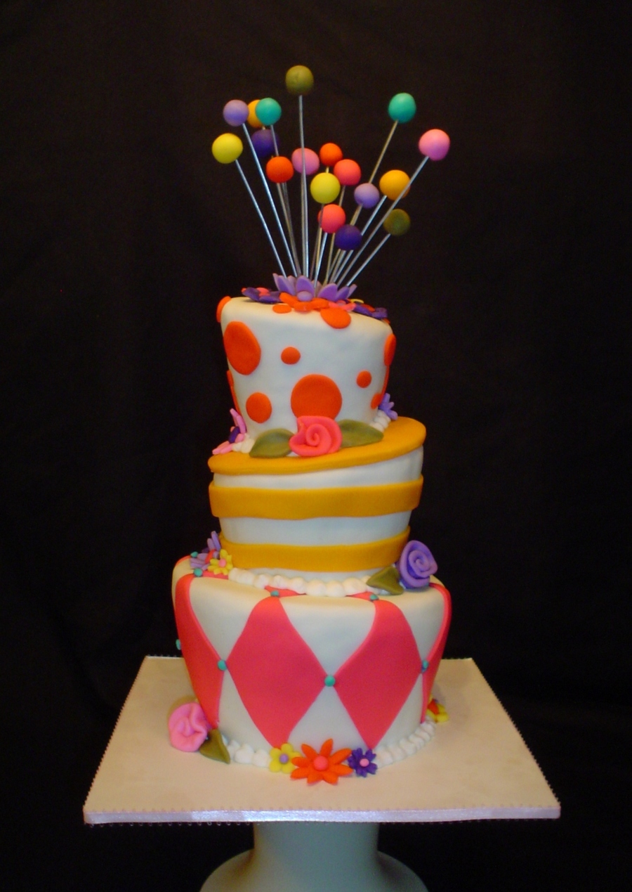 Mini Mad Hatter Birthday Cake - CakeCentral.com