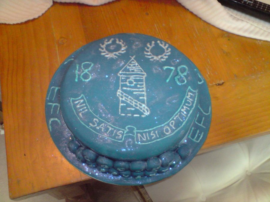 Everton Football Club Birthday Cake - CakeCentral.com