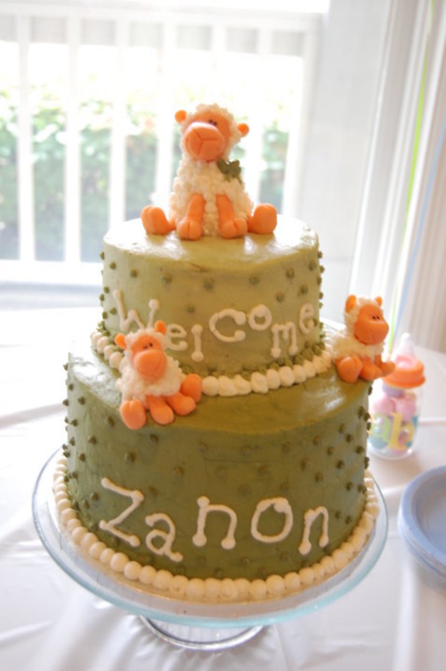 Sheep Themed Baby Shower - CakeCentral.com