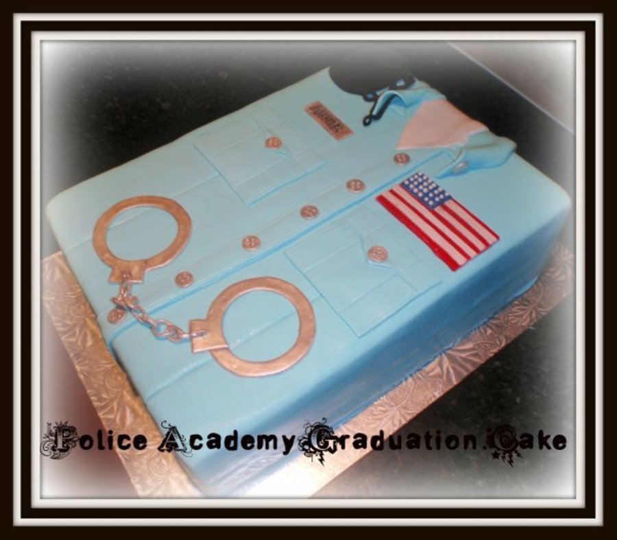 Police Academy Graduation Cake - CakeCentral.com