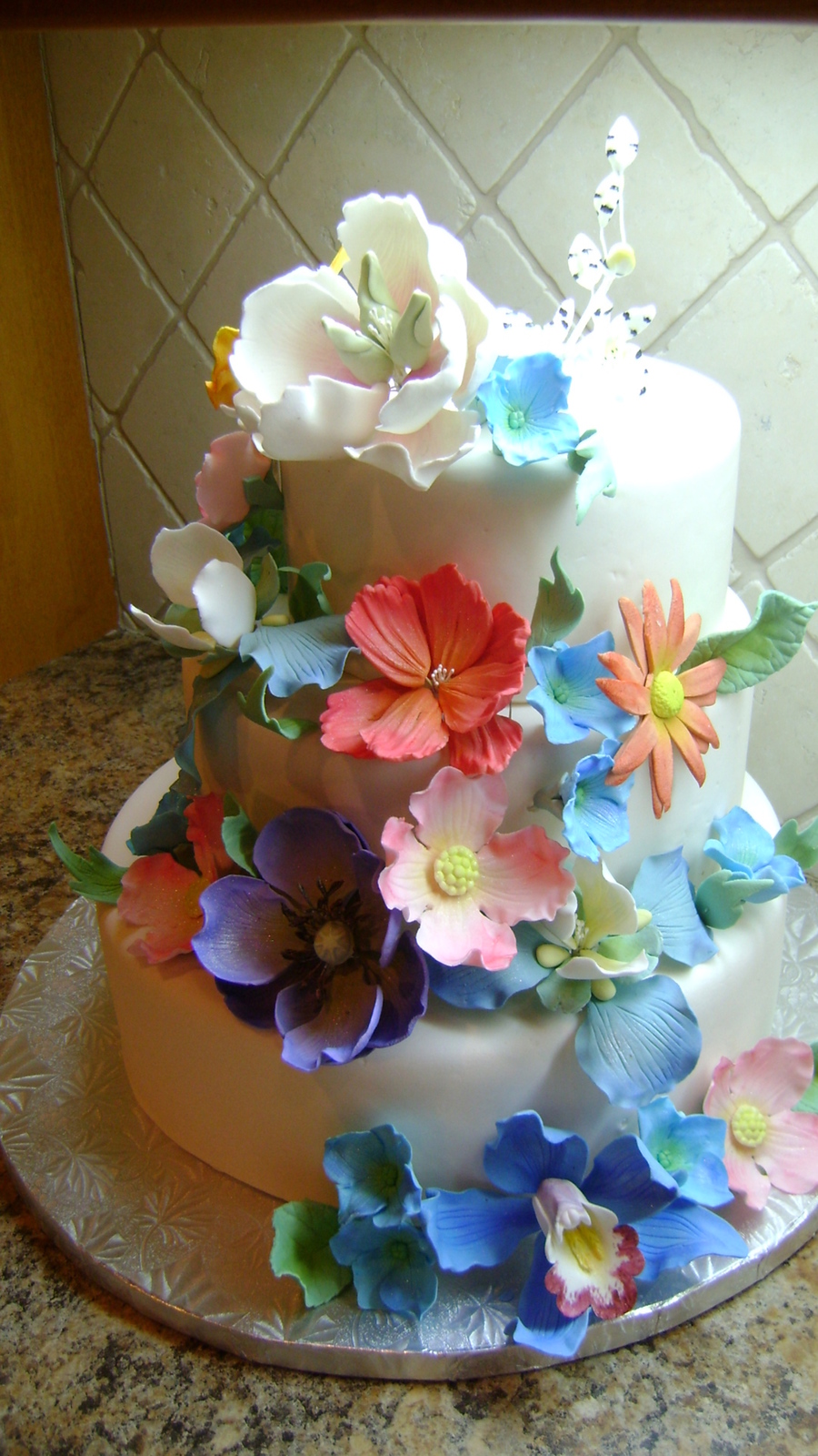 Spring Flowers Cake - CakeCentral.com