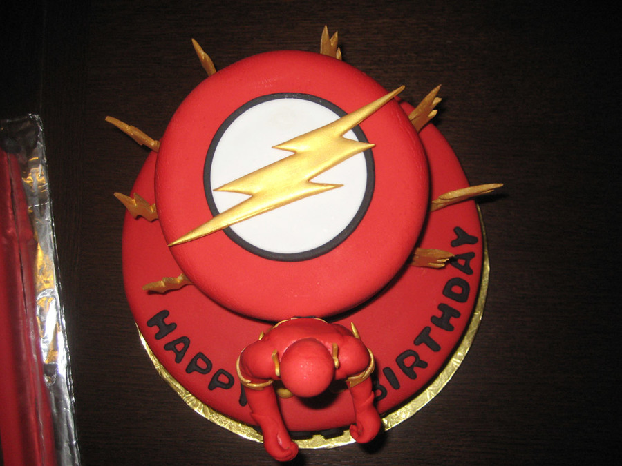 D.c. Comics "the Flash" Birthday Cake - CakeCentral.com