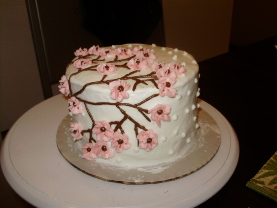 Cherry Blossom Cake - CakeCentral.com