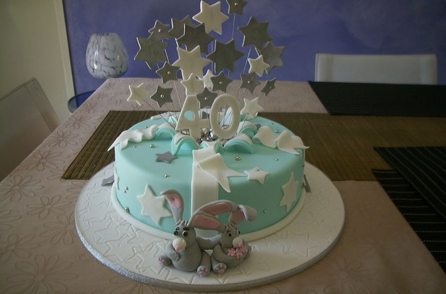 40Th Birthday Explosion Rip Cake - CakeCentral.com