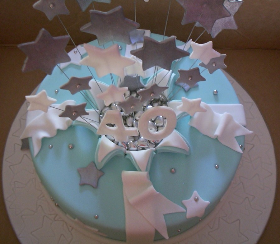 40Th Birthday Explosion Rip Cake - CakeCentral.com