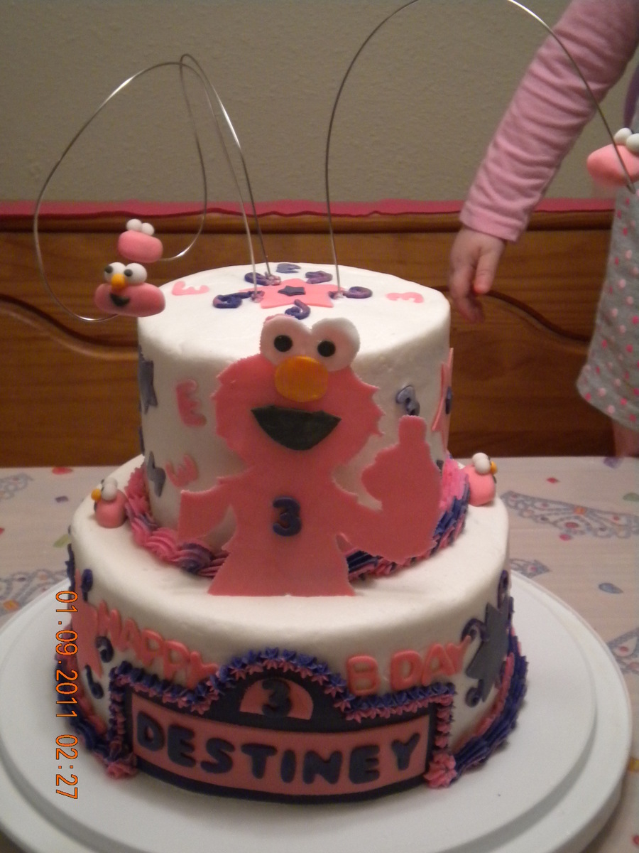 Girls Elmo Cake! - CakeCentral.com