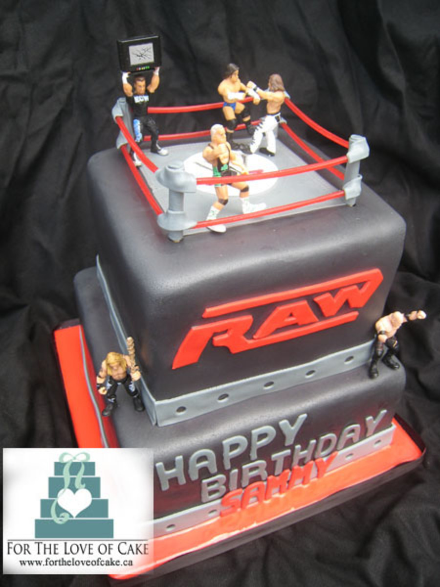 Wwe Raw Wrestling Cake Toronto - CakeCentral.com
