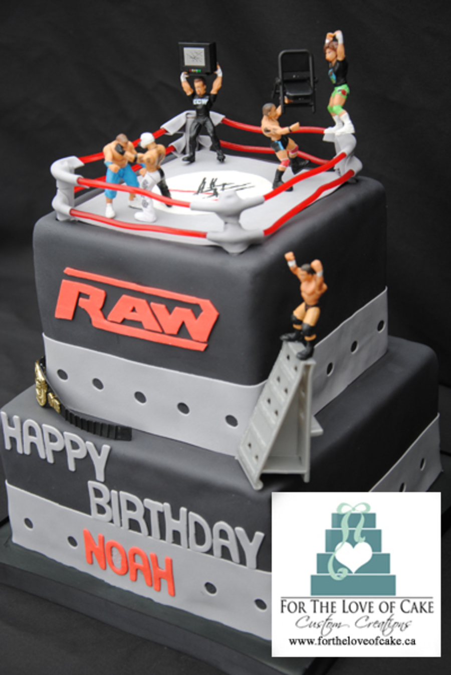 Wwe Raw Wrestling Cake Toronto - CakeCentral.com