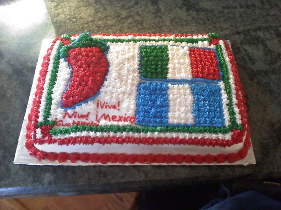 Mexico/guatemala Independence Day Cake - CakeCentral.com