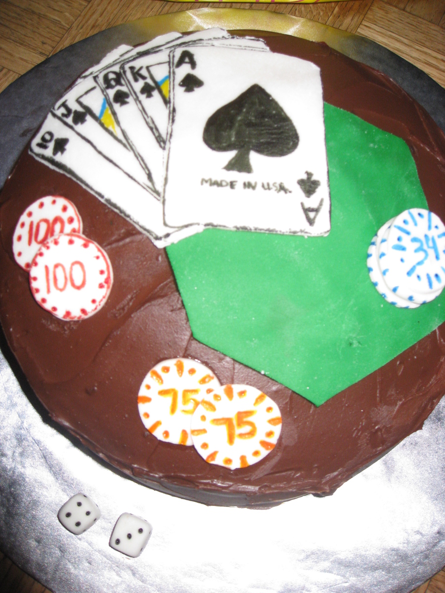 Royal Flush, 34Th Birthday - CakeCentral.com