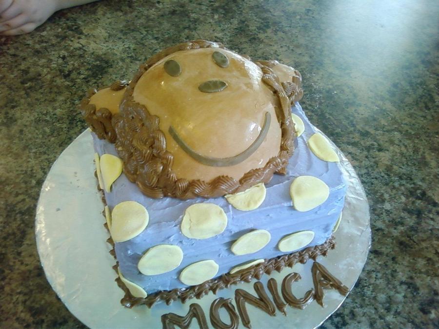 Purple Monkey Cake - CakeCentral.com