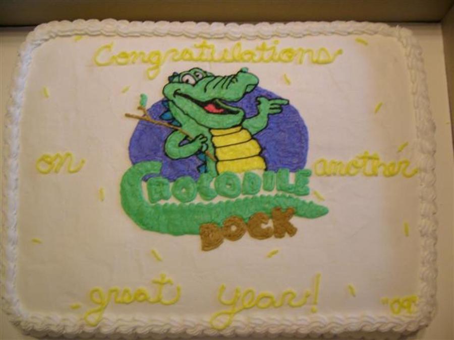 Vbs Crocodile Dock Cake - CakeCentral.com