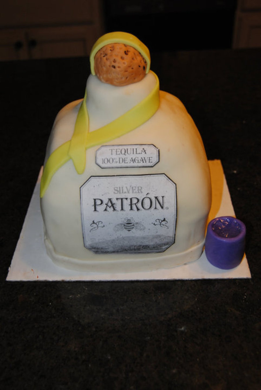Patron Bottle Cake - CakeCentral.com
