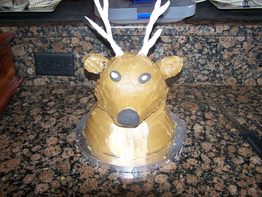 Deer Head Cake - CakeCentral.com